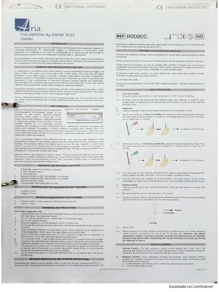 Insertos Test Rapidos Pdf