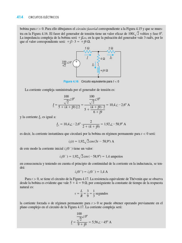 Circuitos Electricos 24 | Descargar gratis PDF | Inductor | Corriente eléctrica