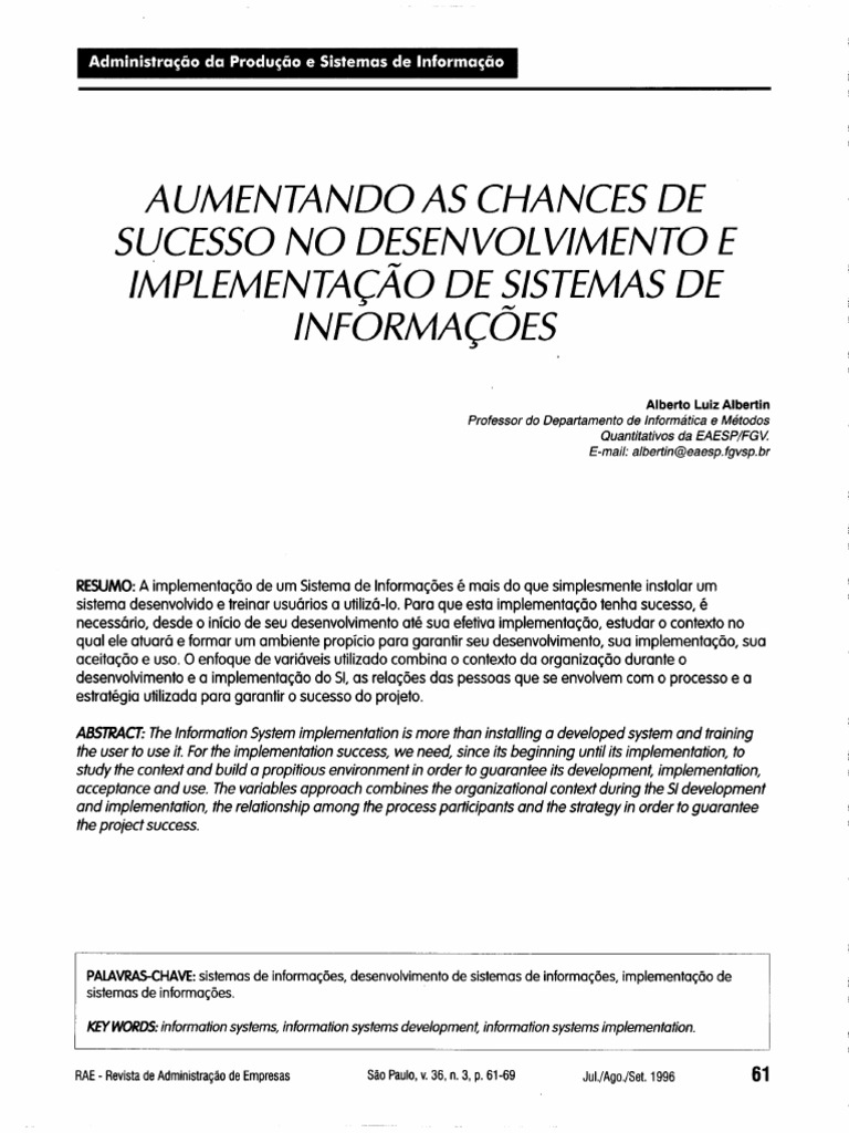 Texto 13 - Aumentando - As - Chances - de - Sucesso - No - Desenvolvimento - e - Implantacao ...