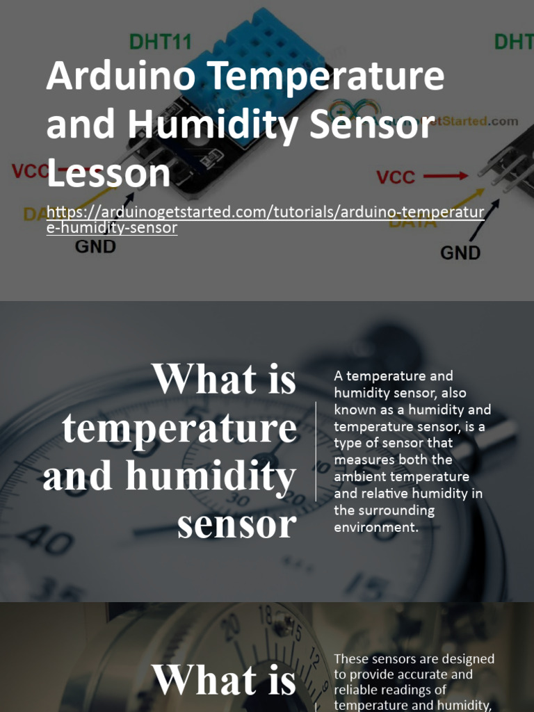 Arduino Temperature & Humidity Sensor Guide | PDF | Humidity | Sensor