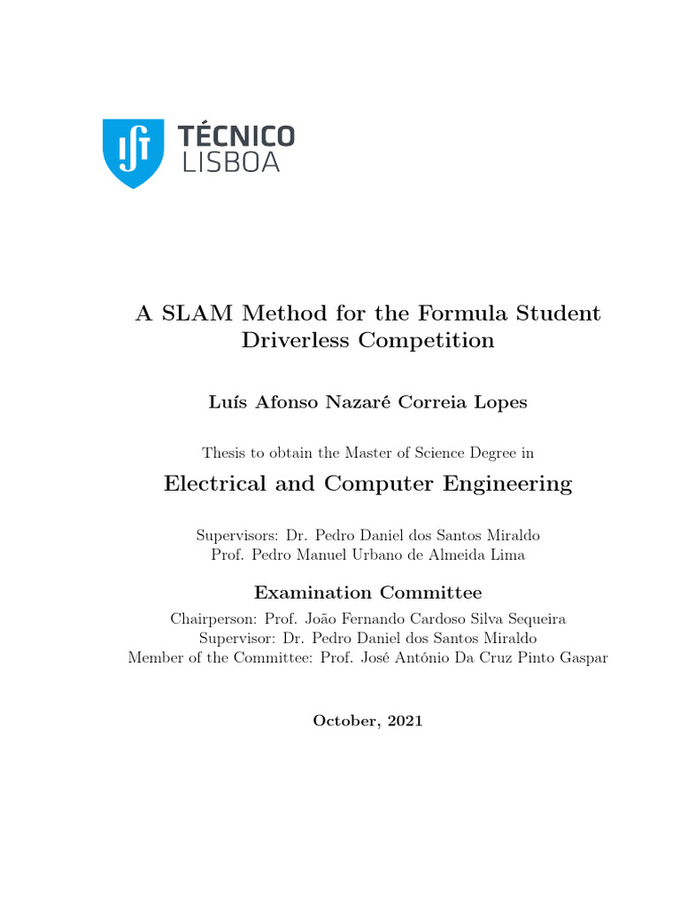MasterThesis LuisLopes | PDF | Waymo