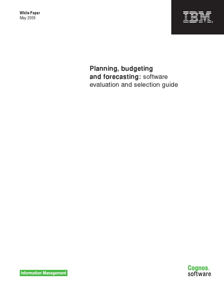 Planning Budgeting and Forecasting | PDF