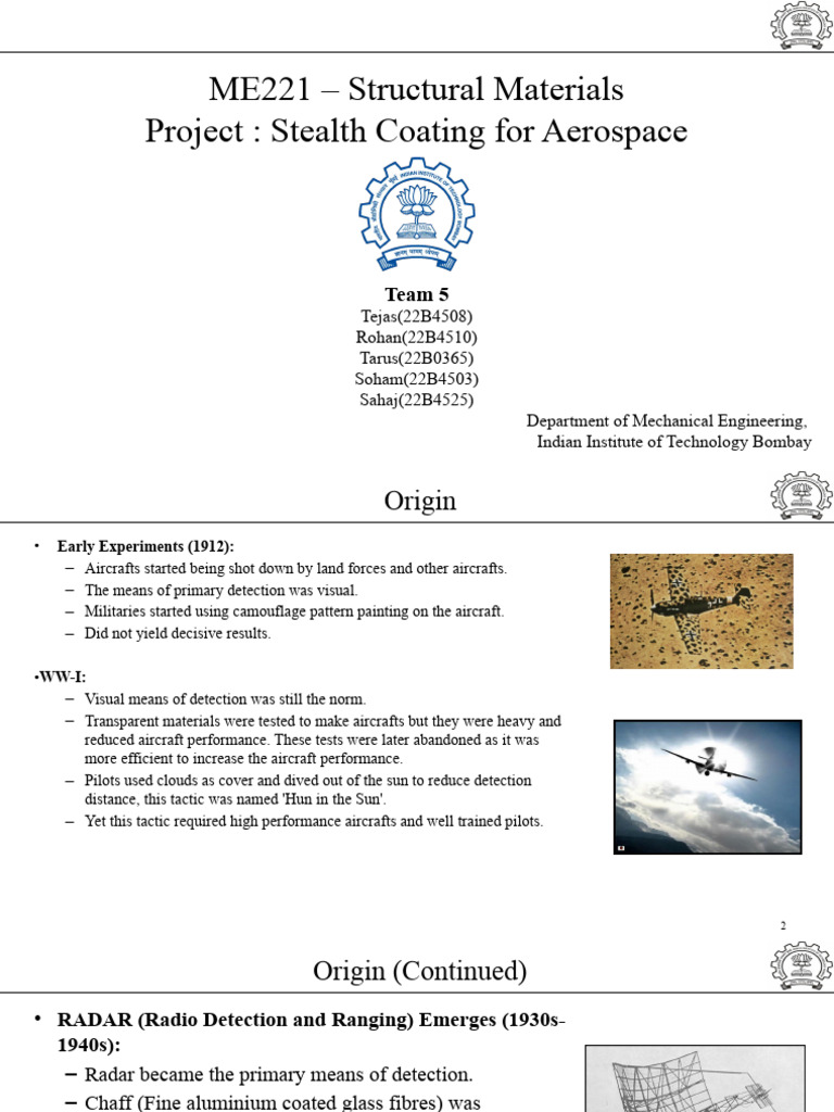 Stealth Coating For Aerospace | PDF | Radar | Infrared