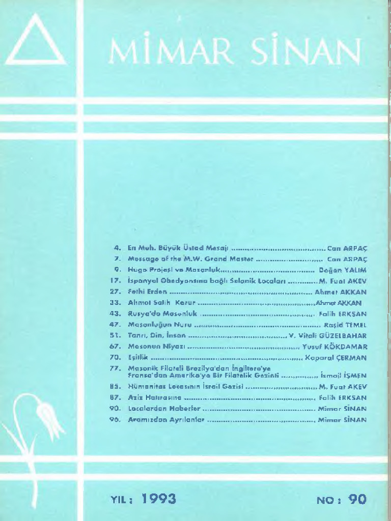 Mimar Sinan Dergisi 90 | PDF