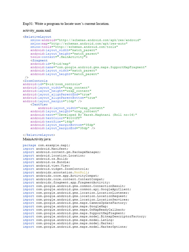 Exp 31 | Download Free PDF | Android (Operating System) | Operating System Families