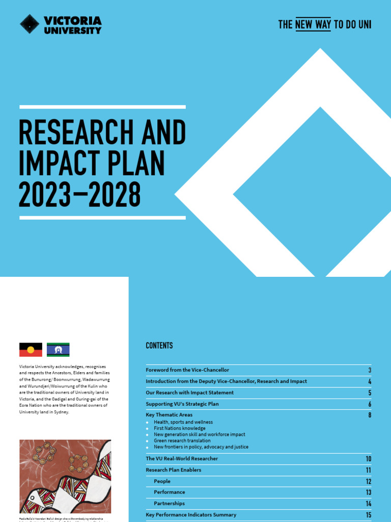 VU Research and Impact Plan 2023-2028 | PDF | Sustainability ...
