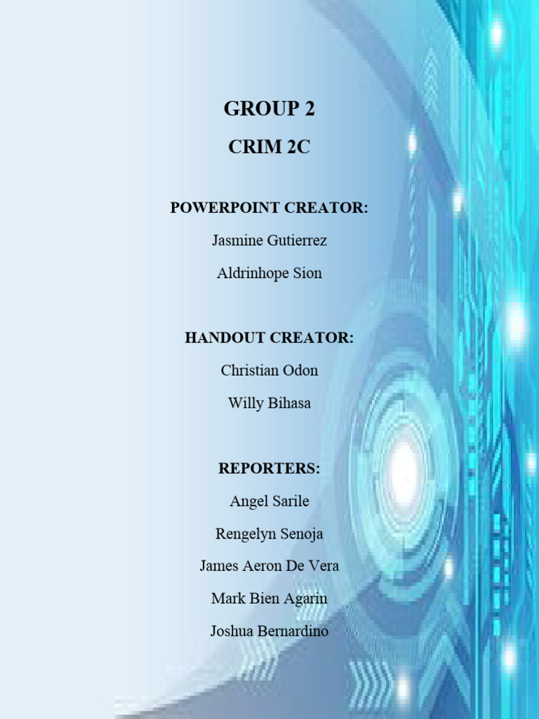 HANDOUT | PDF | Background Check | Computer Security