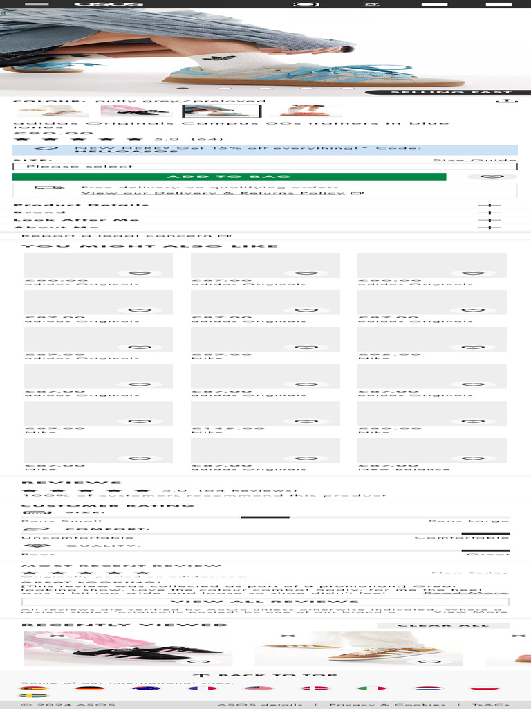 Adidas Originals Campus 00s Trainers in Blue Tones ASOS | PDF | Nike | Sneakers