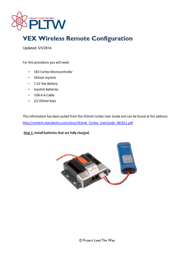 VEX Remote Setup Guide | PDF | Technology & Engineering