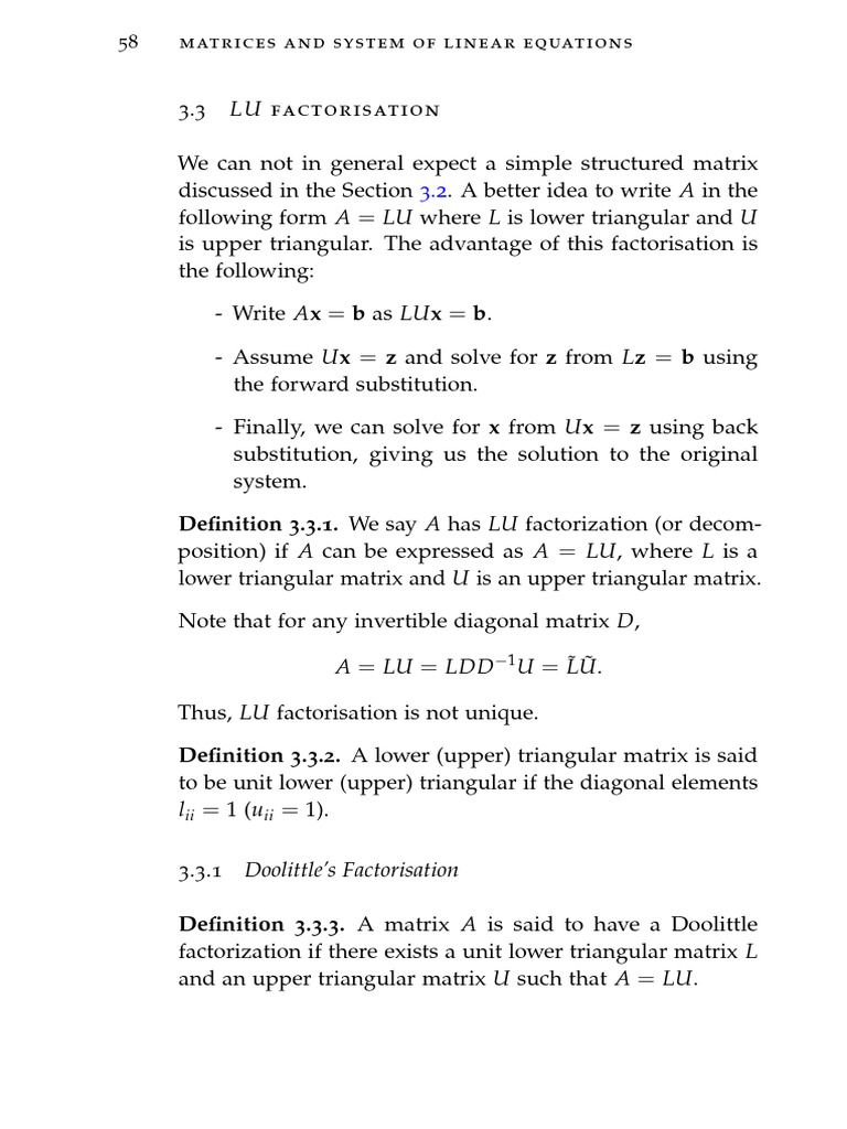 Lecture 12 | PDF | Matrix (Mathematics) | Mathematical Objects