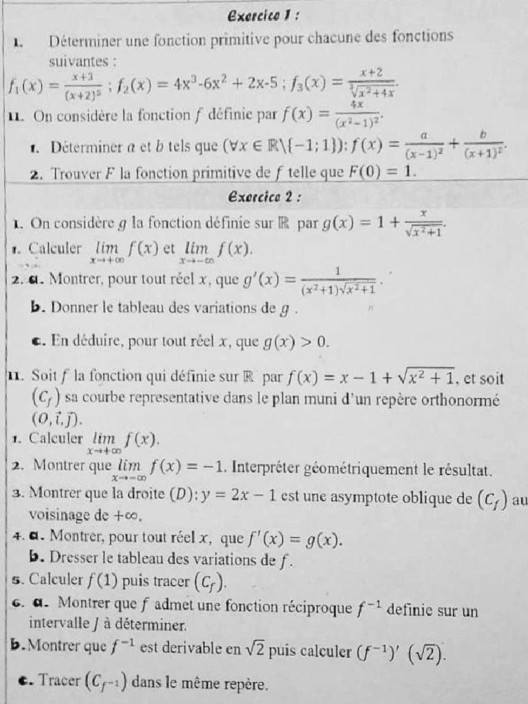 Exercice Maths | PDF