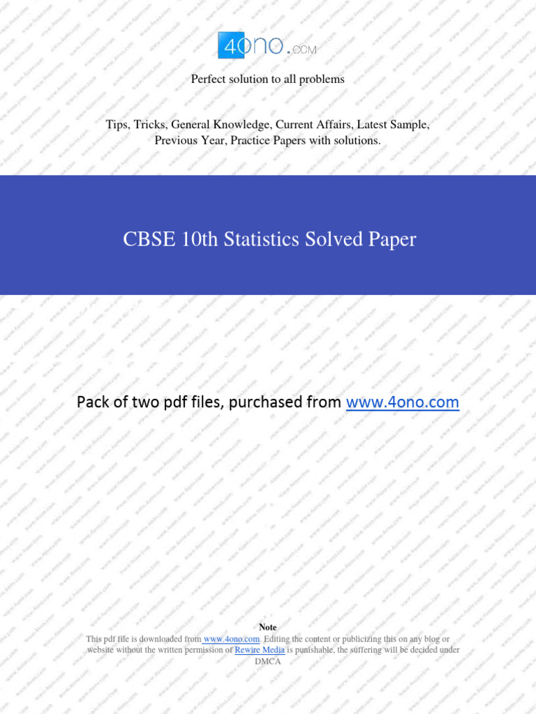 Chapter 14 - Statistics | Download Free PDF | Mode (Statistics) | Median Chapter 14 - Statistics | Download Free PDF | Mode (Statistics) | Median