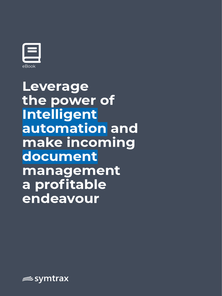 En Ebook Inboud Document Processing | PDF | Automation | Electronic ...