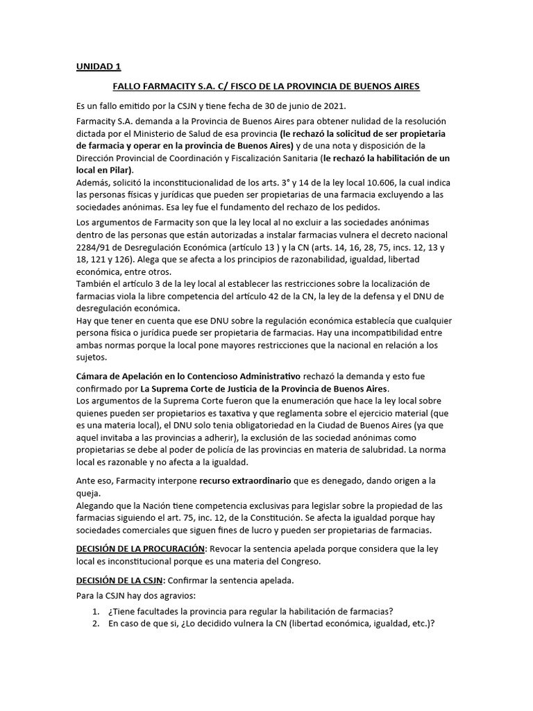 Admi 2 FALLOS PRIMER PARCIAL | PDF | Propiedad | Dominio eminente