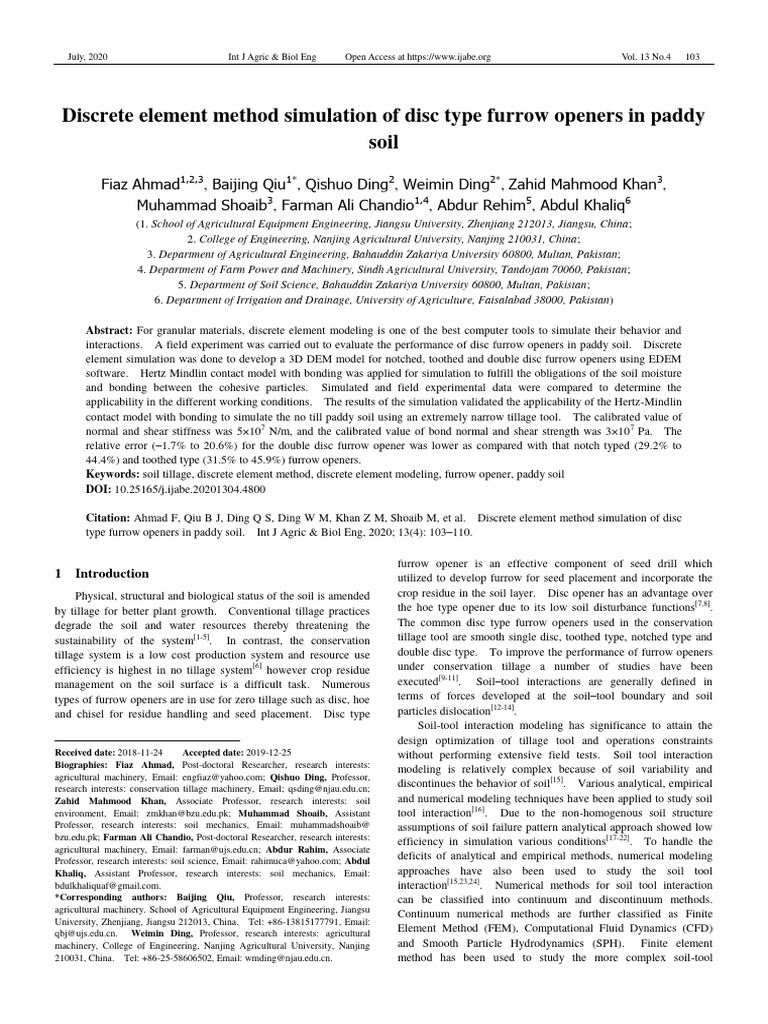 Discrete Element Method Simula Pdf Finite Element Method Computational Fluid Dynamics
