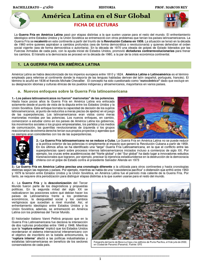 AmÃ©rica Latina en El Sur Global - Ficha de Lecturas (2023) | Descargar ...