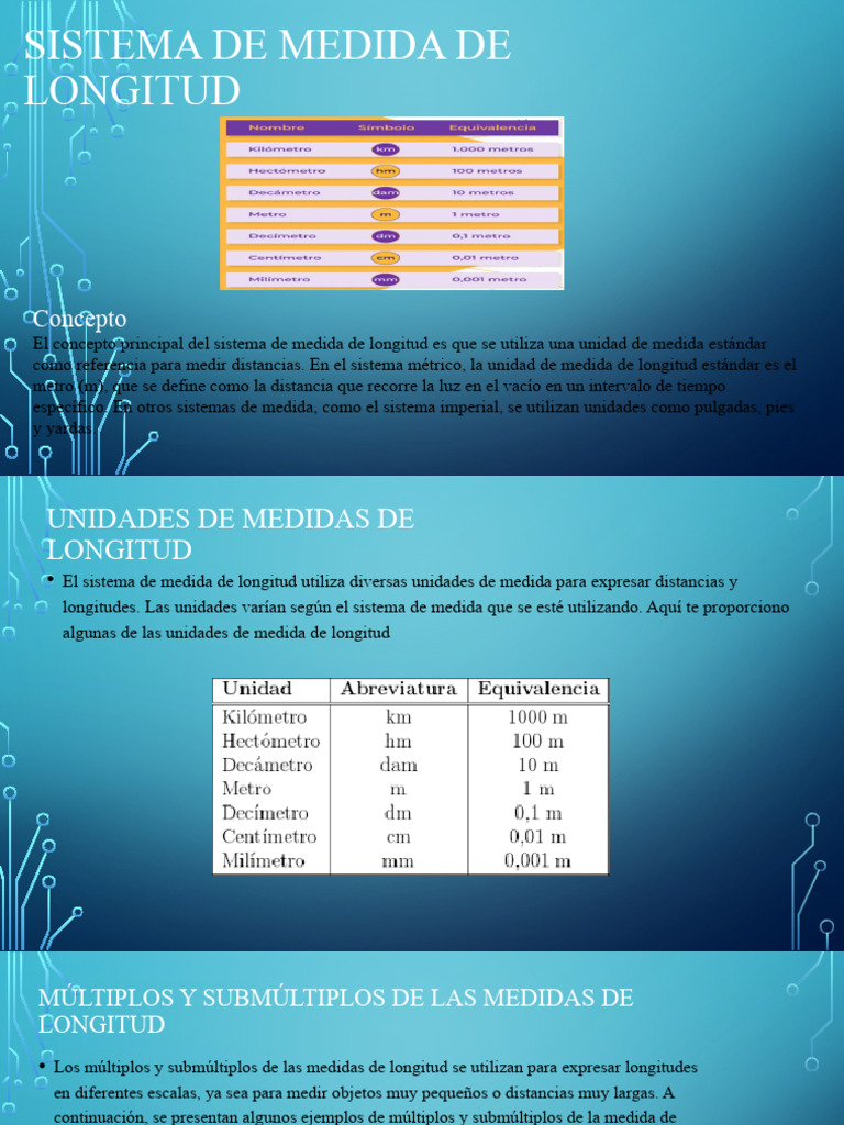 Sistema de Medida de Longitud | PDF | Longitud | Metrología