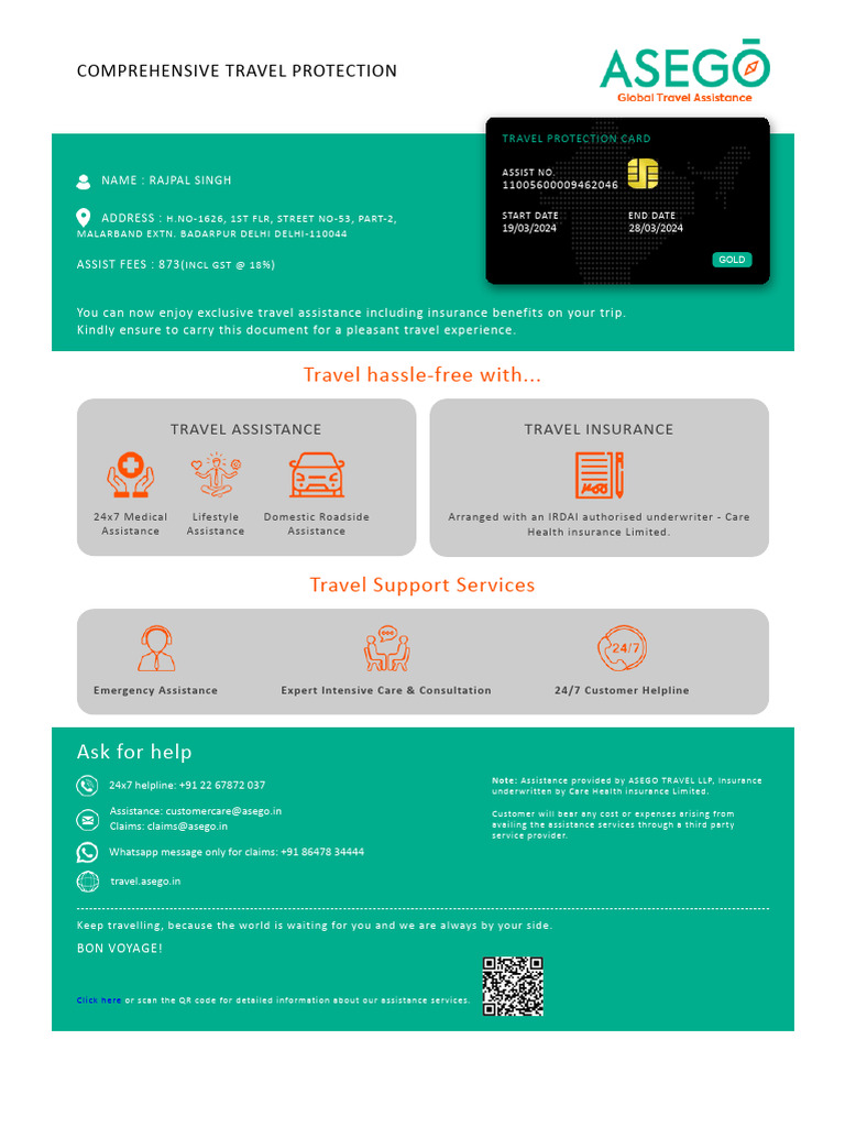 Travel Insurance | PDF | Insurance | Deductible