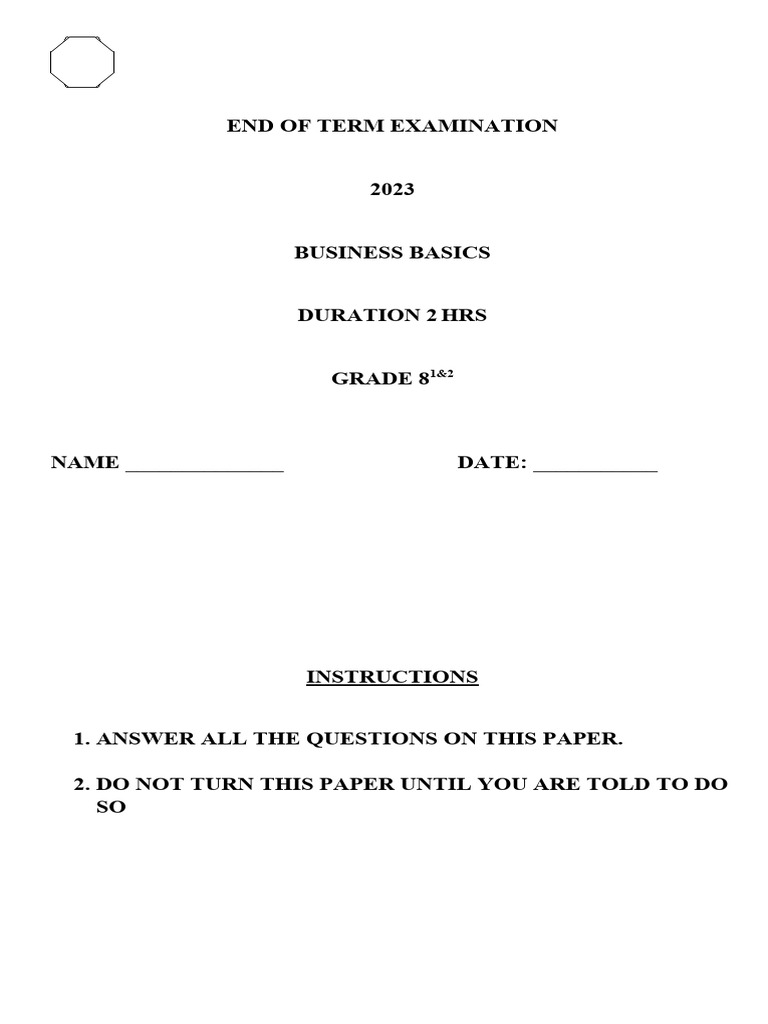 Business Basics and EDPM Exams | PDF | Machinist | Economies Business Basics and EDPM Exams | PDF | Machinist | Economies