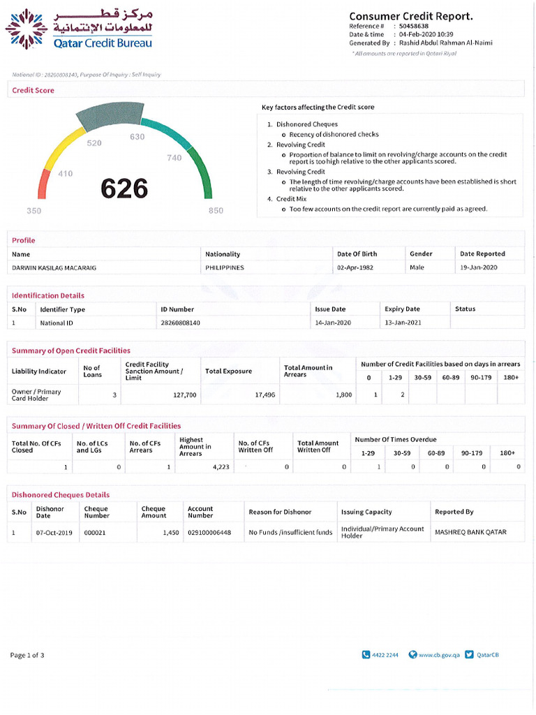 Credit Bureau | PDF