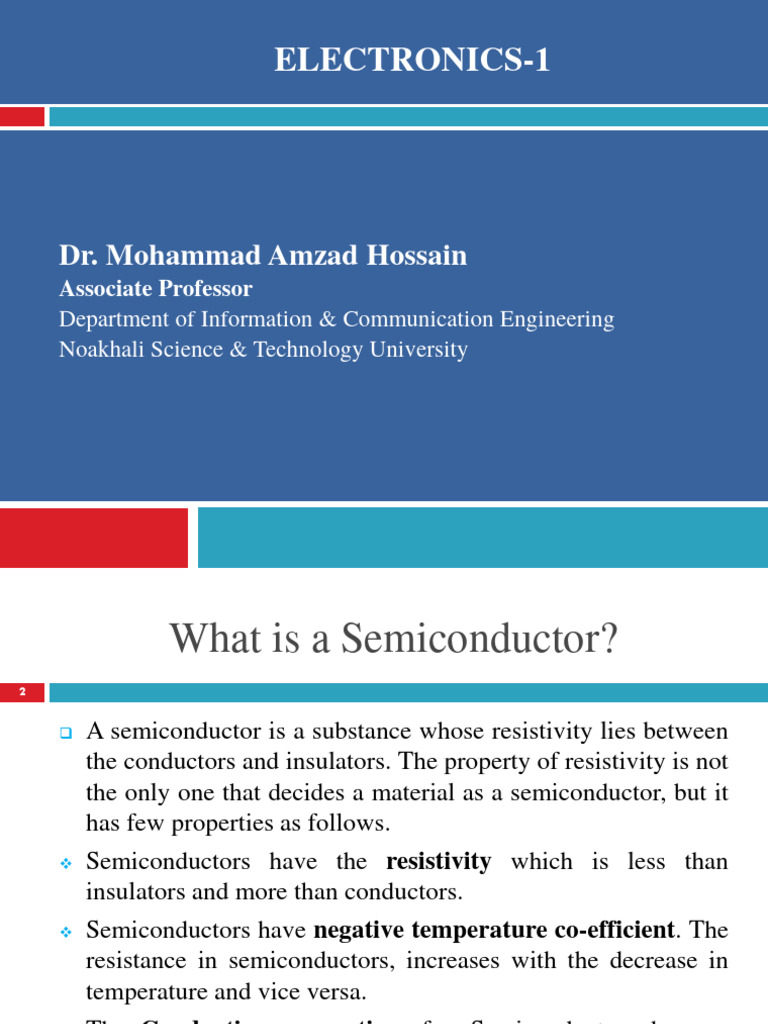 Semiconductor Basics for Students | PDF | Band Gap | Electrical ...