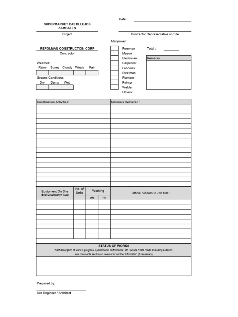 Logbook Form 2024 | PDF