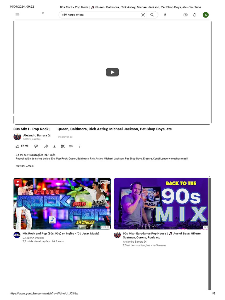 Mix 80s: Pop Rock Clássicos | PDF | Música popular | Estilos americanos ...