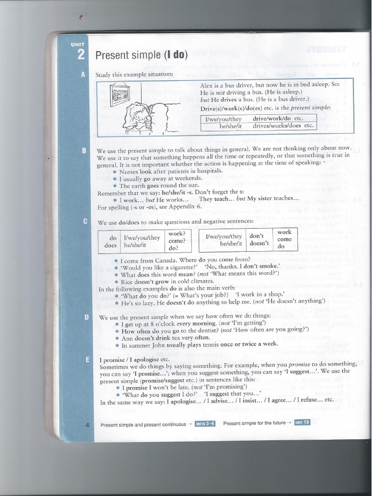 Unit 2 Present Simple | PDF