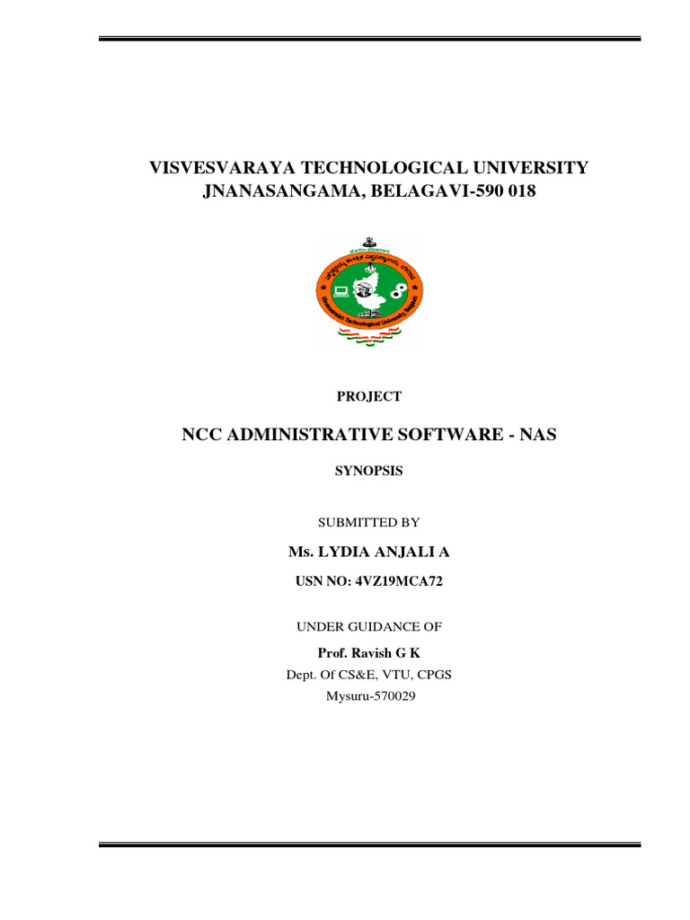 NCC Administrative Software-Synopsis | PDF | Java (Programming Language) | My Sql