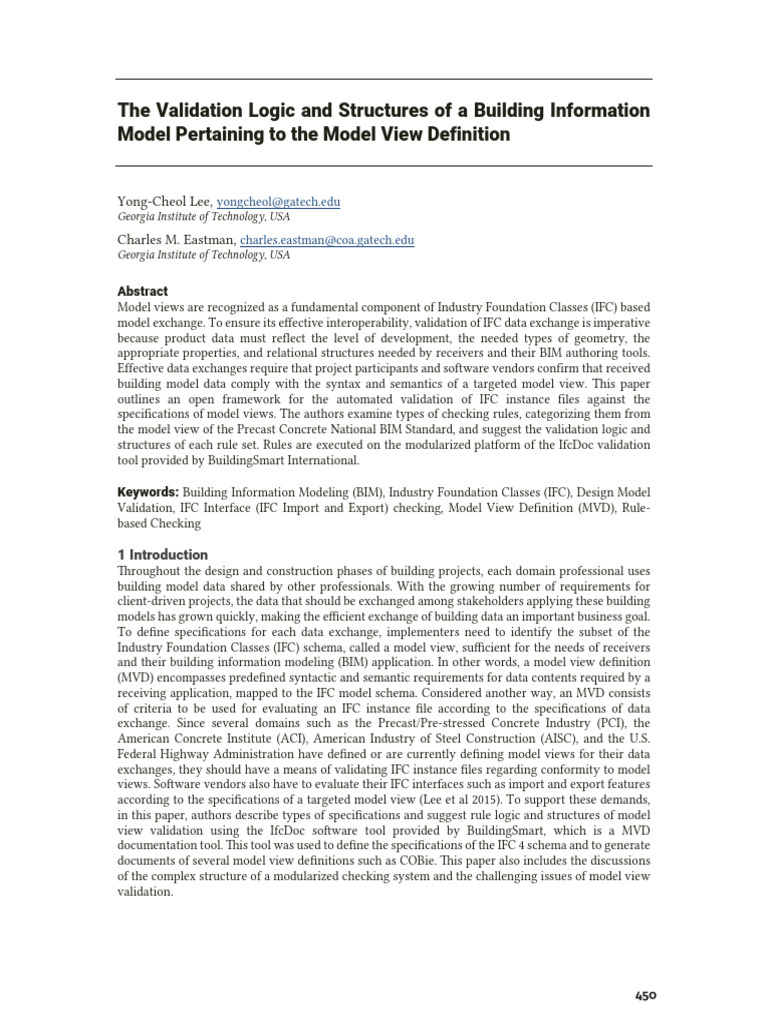 The Validation Logic and Structures of A Building Information | Download Free PDF | Conceptual ...