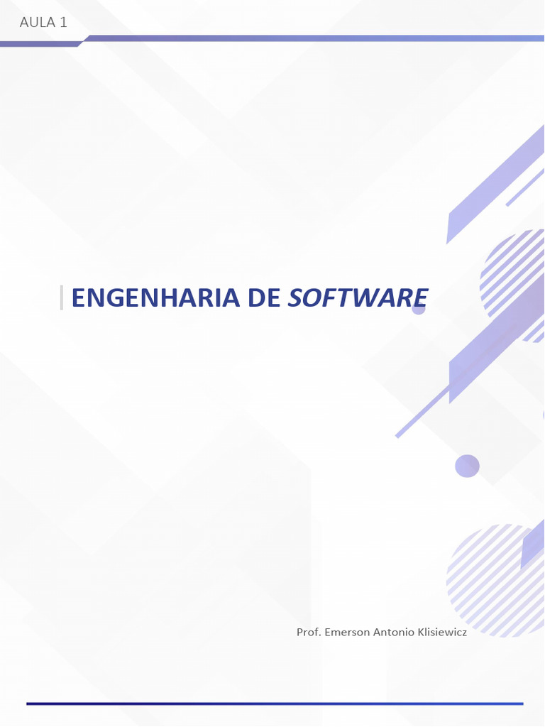 Aulas - Engenharia de Software | PDF | Desenvolvimento ágil de software | Programas