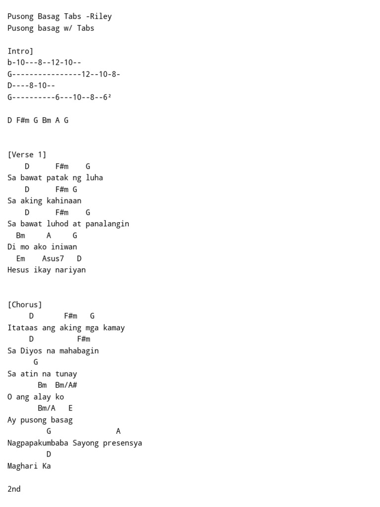 Pusong Basag W - Tabs | PDF