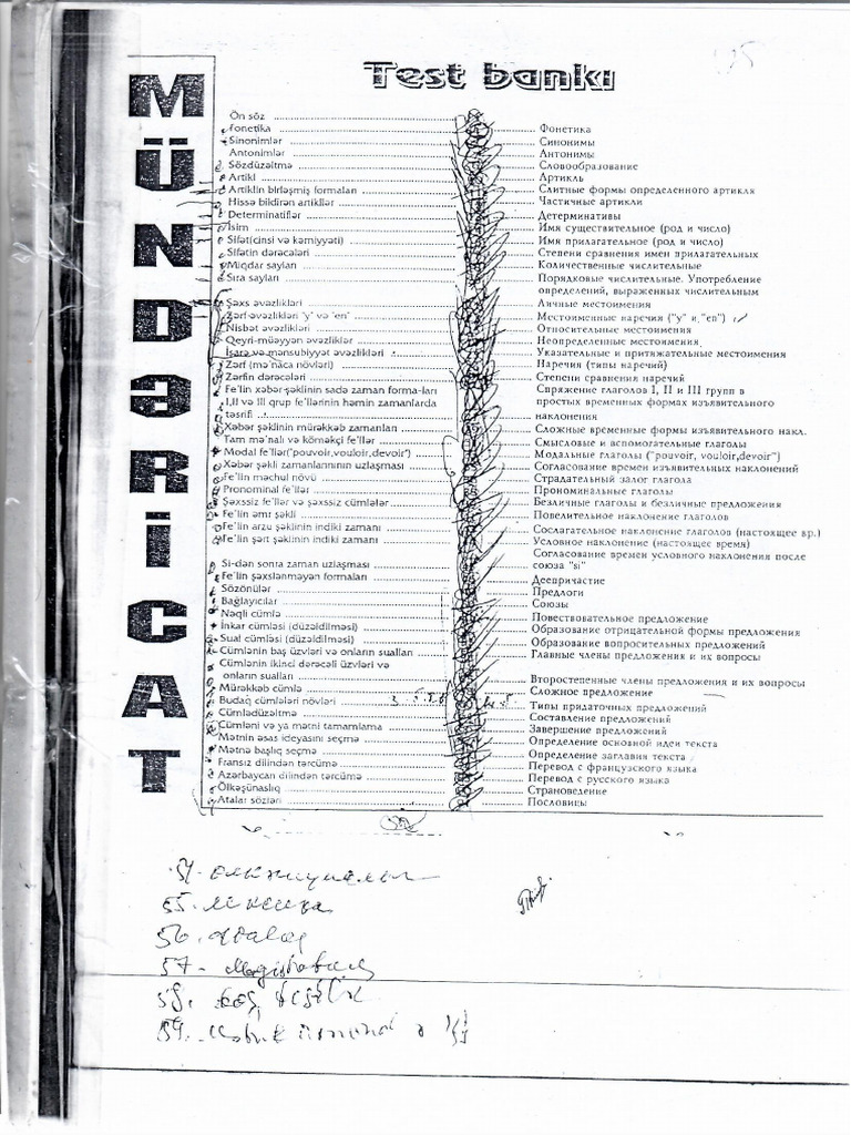 Fransız Dili Test TQDK - PDF Version 1 | PDF