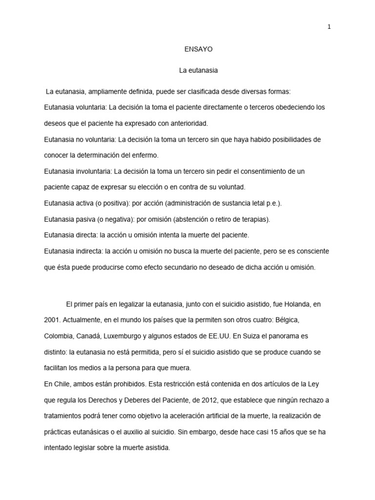 La Eutanasia | PDF