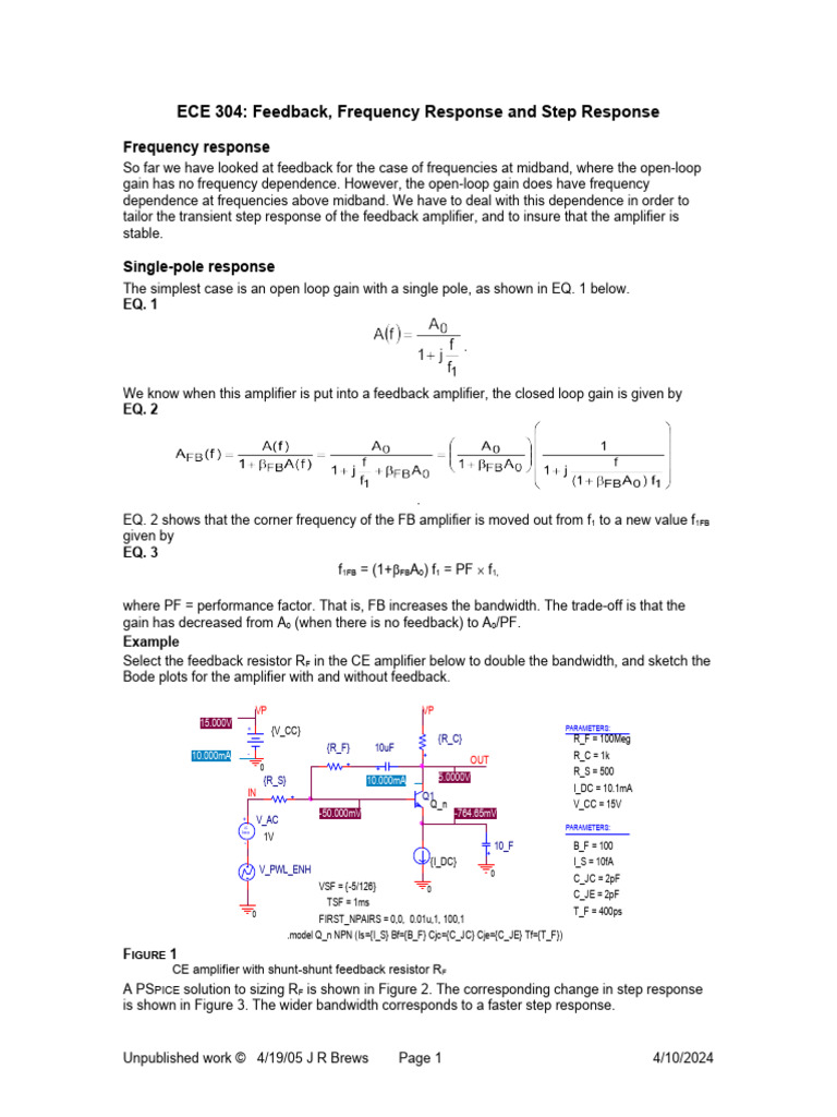 Step Response | PDF | Equalization (Audio) | Electrical Circuits
