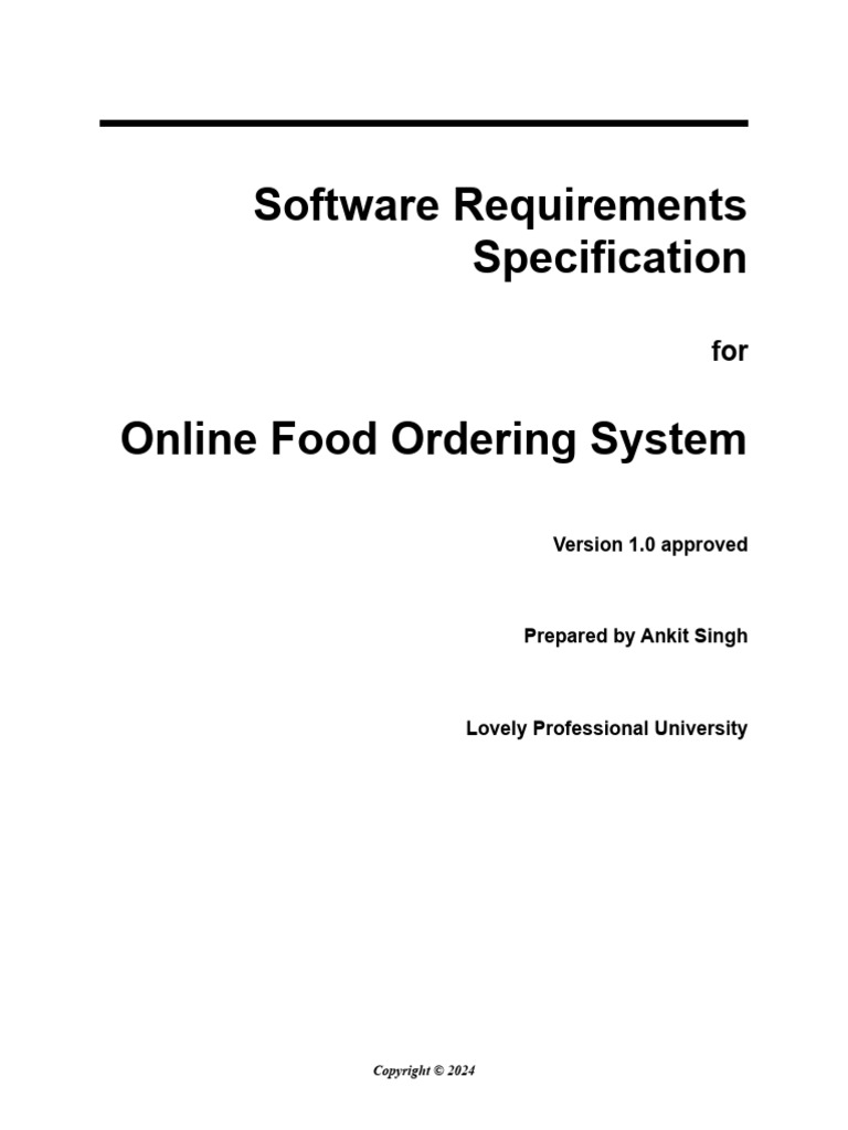 SRS File | PDF | Software Testing | Software Development Process