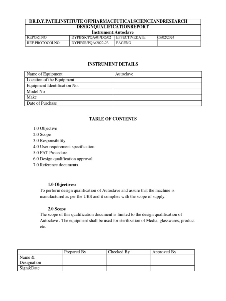 DQ - Autoclave F | PDF | Verification And Validation