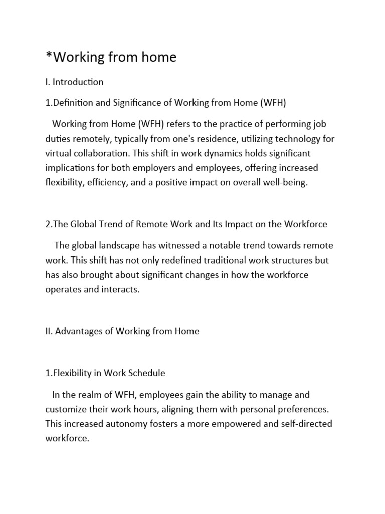 Working From Home | PDF | Communication | Social Psychology