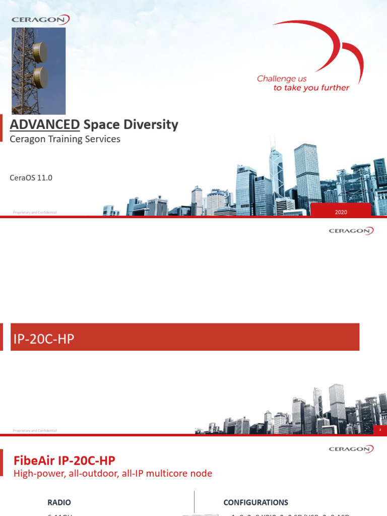 IP-20C-HP Advanced Space Diversity | PDF | Transmitter | Computer Network