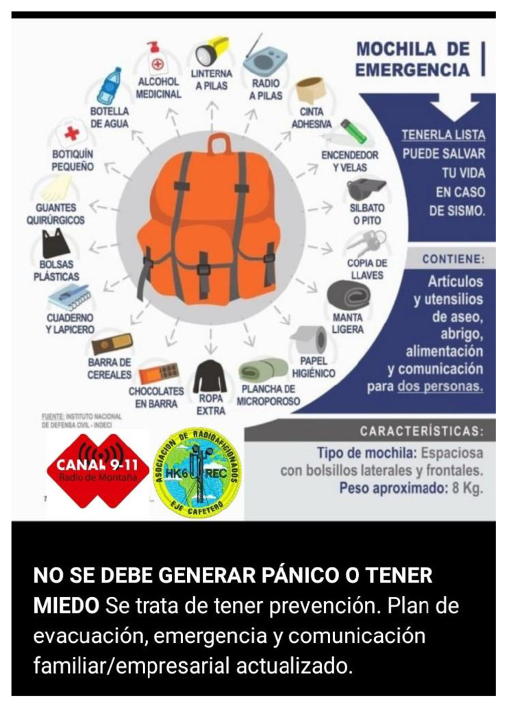 Mochila de Emergencia | PDF
