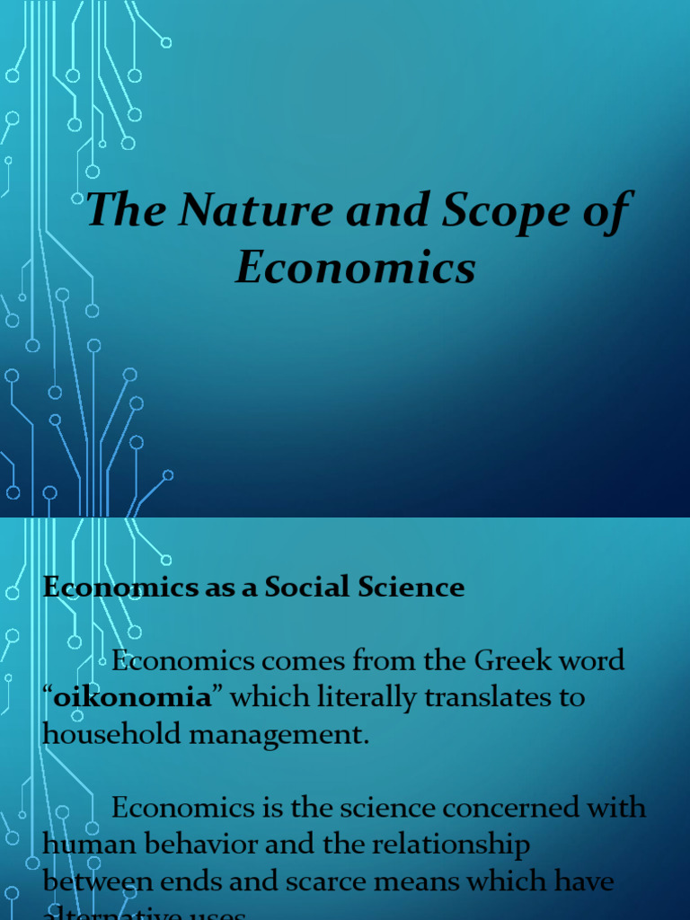 Understanding Economics: Scope & Branches | PDF | Economics | Science