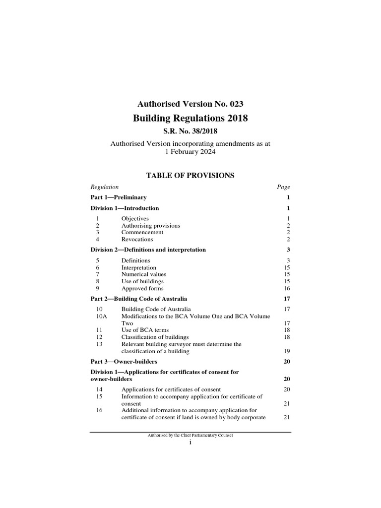 Building Regulations 2018 Overview | PDF | Safety | Regulatory Compliance
