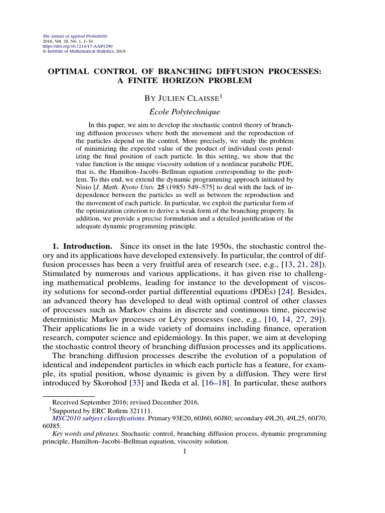 Branching 1 | PDF | Partial Differential Equation | Differential Equations
