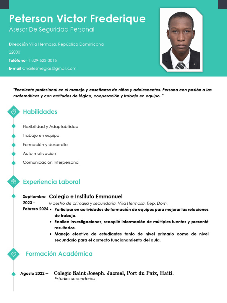 Peterson Victor Resume | PDF