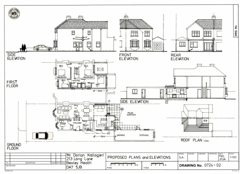 0724-02 (Proposed Plans and Elevations) | PDF