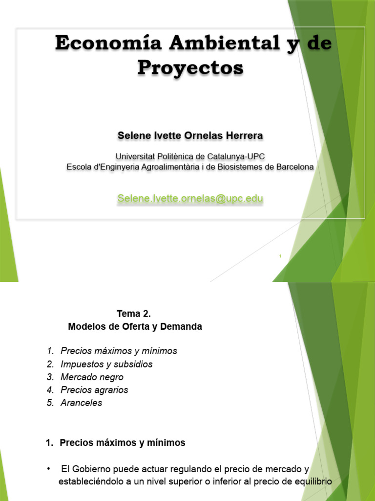 EAP Tema 2 | PDF | Oferta y demanda | Precios