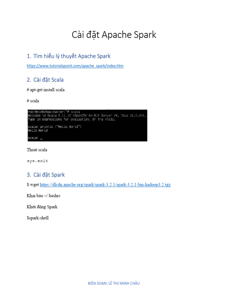Cai Dat Apache Spark | PDF