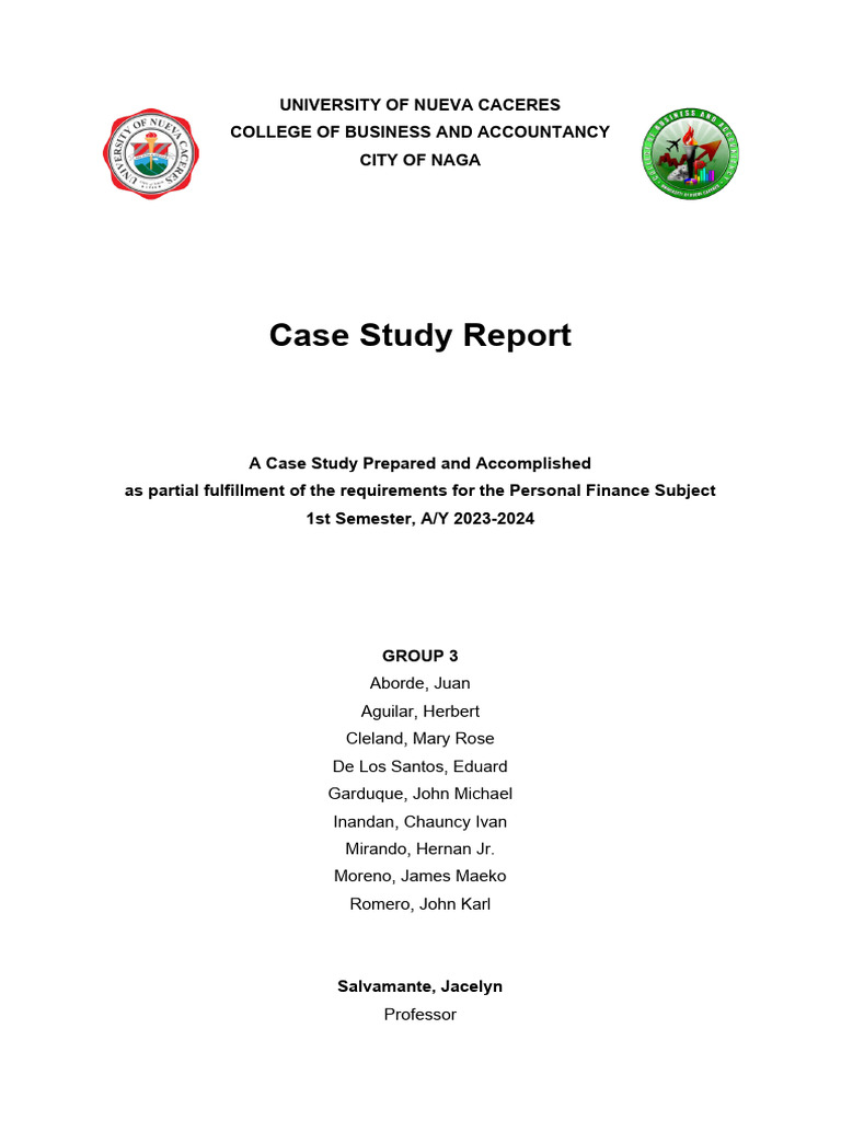 Group 3 - Case Study Report | PDF | Investing | Interest