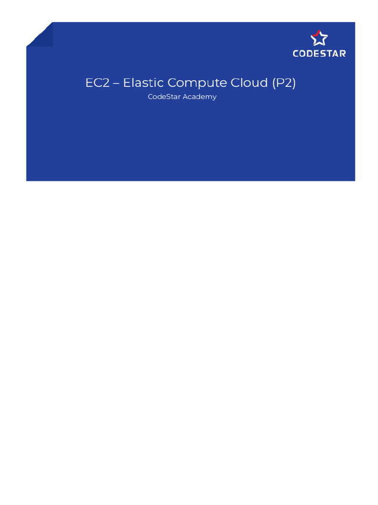 EC2 - Elastic Compute Cloud - Part 2 | PDF
