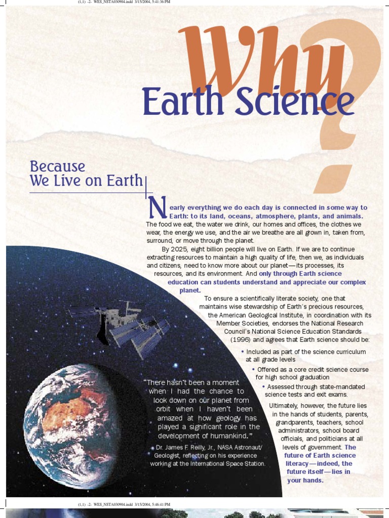 Why Earth Science | PDF